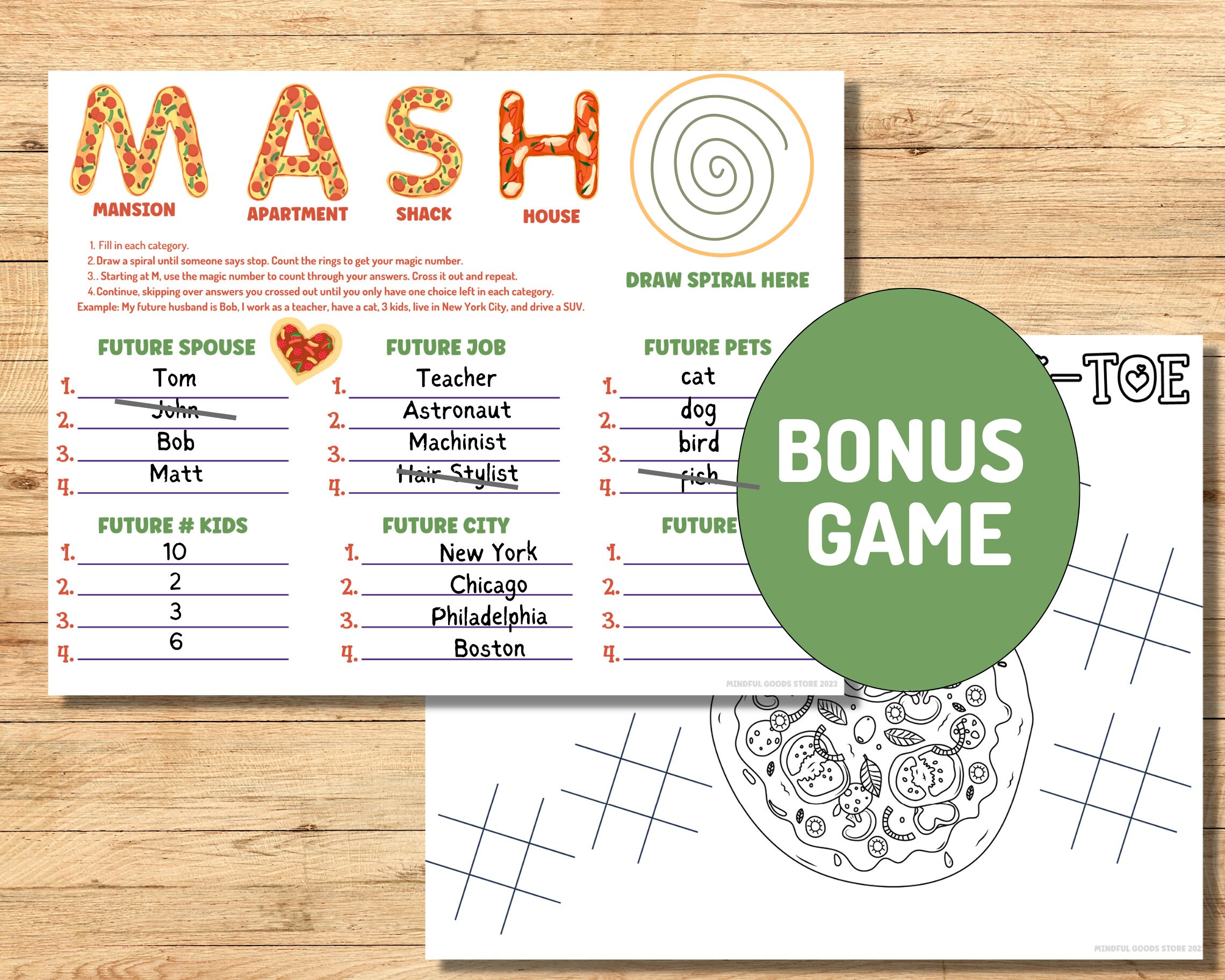 Pizza Party Games: Word Search & Scramble (instant Download) - Etsy