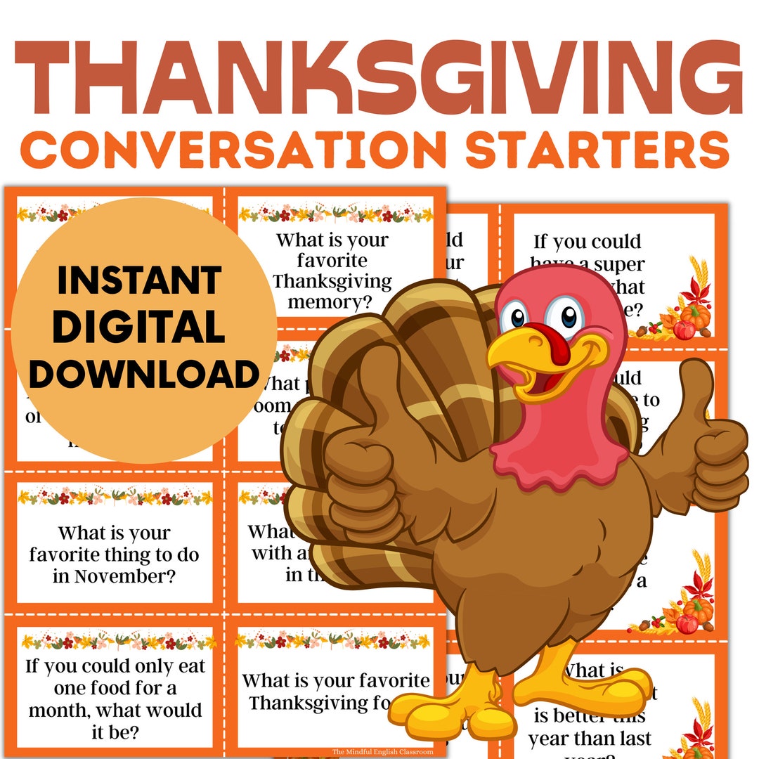 Thanksgiving or Friendsgiving Conversation Starters | Game Night ...