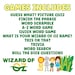Wizard of Oz Game Bundle: Printable Party Games (instant Download) - Etsy