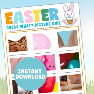 Easter Games, Guess What Picture Game, Easter Activities, Instant ...