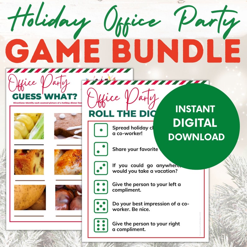 Office Party Game Bundle | Office Holiday Party Games | Printable Party ...