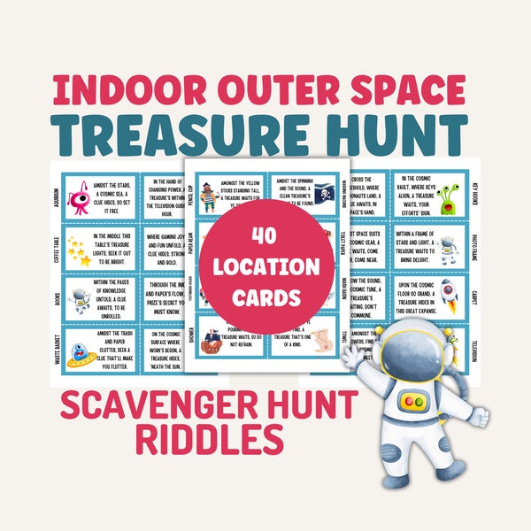 Space Themed Scavenger Hunt - Etsy