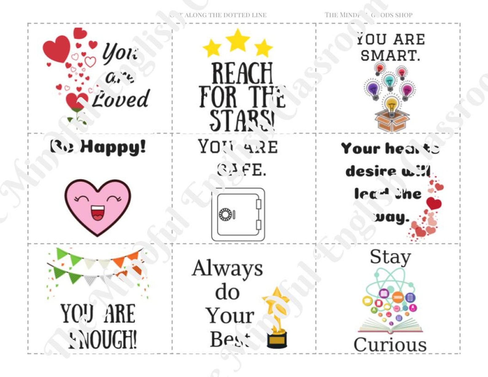 Positive Affirmation Cards. Lunch Box Notes. Random Acts of Kindness ...