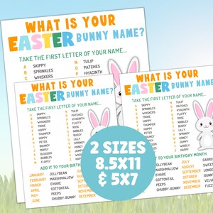 Easter Games, Easter Bunny Name Generator, Easter Activities, Instant ...
