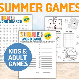 Summer Games Bundle, Birthday, Family Game Night, Office Party, Pool Party, Graduation ...