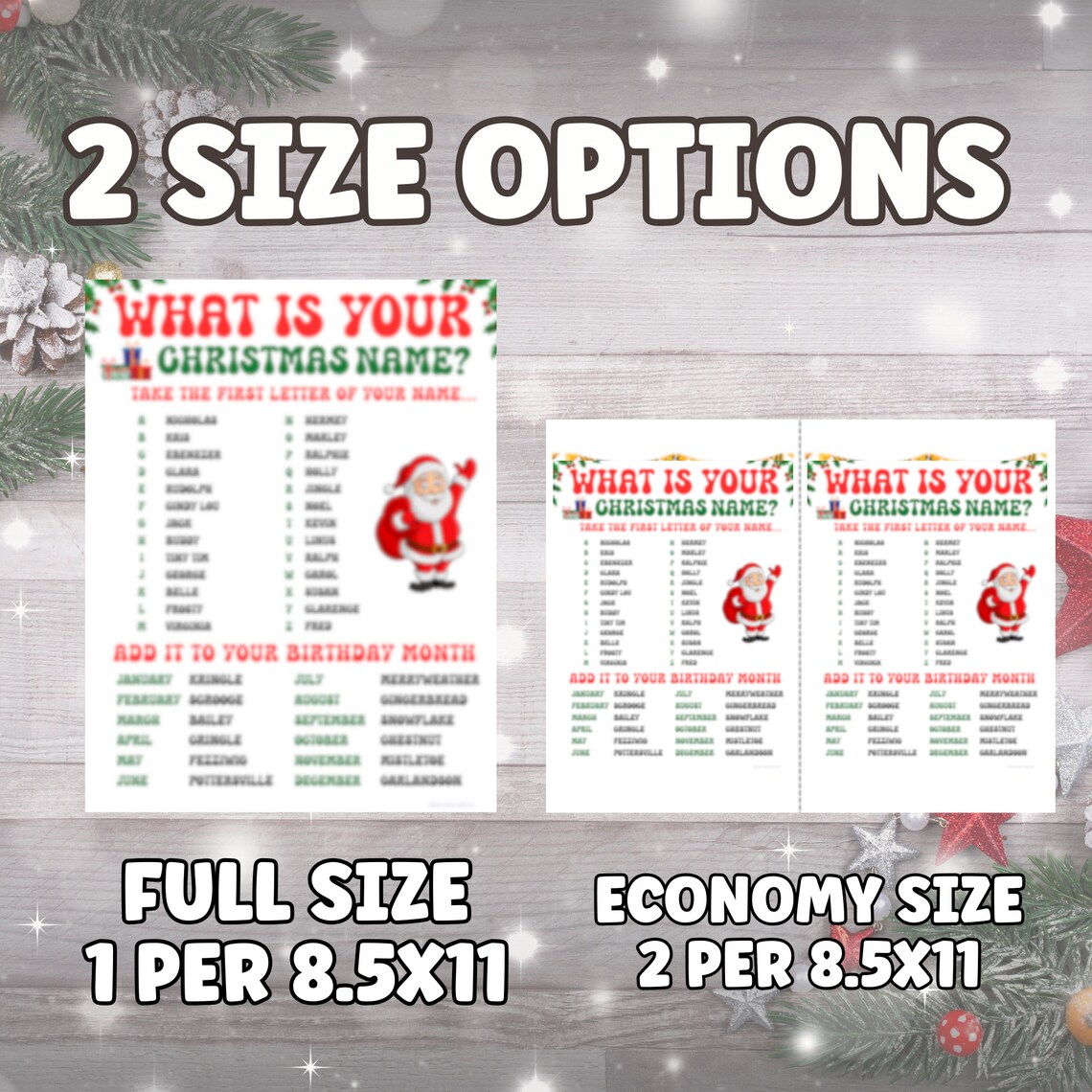 What is Your Christmas Name, Kids & Adults, Holiday Party Activities ...