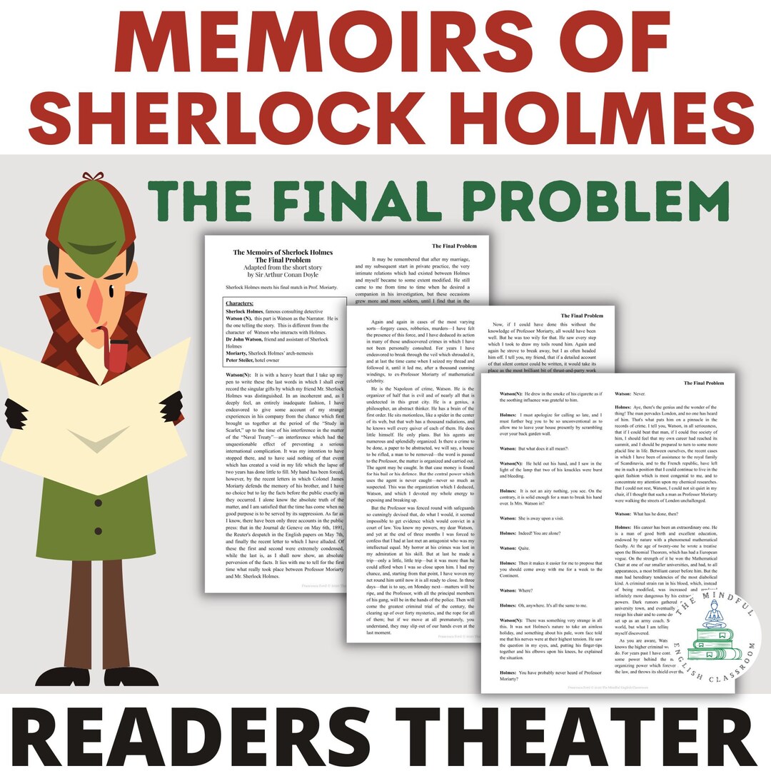 Sherlock Holmes Readers Theater Script: the Final Problem (digital ...