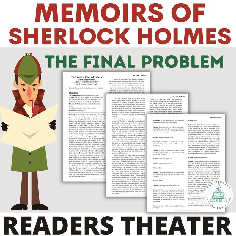 Sherlock Holmes Readers Theater Script: the Final Problem (digital ...