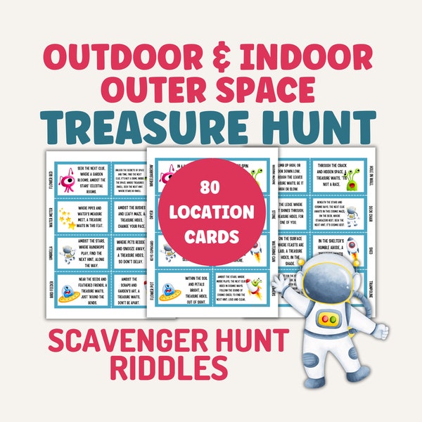Space Themed Scavenger Hunt - Etsy