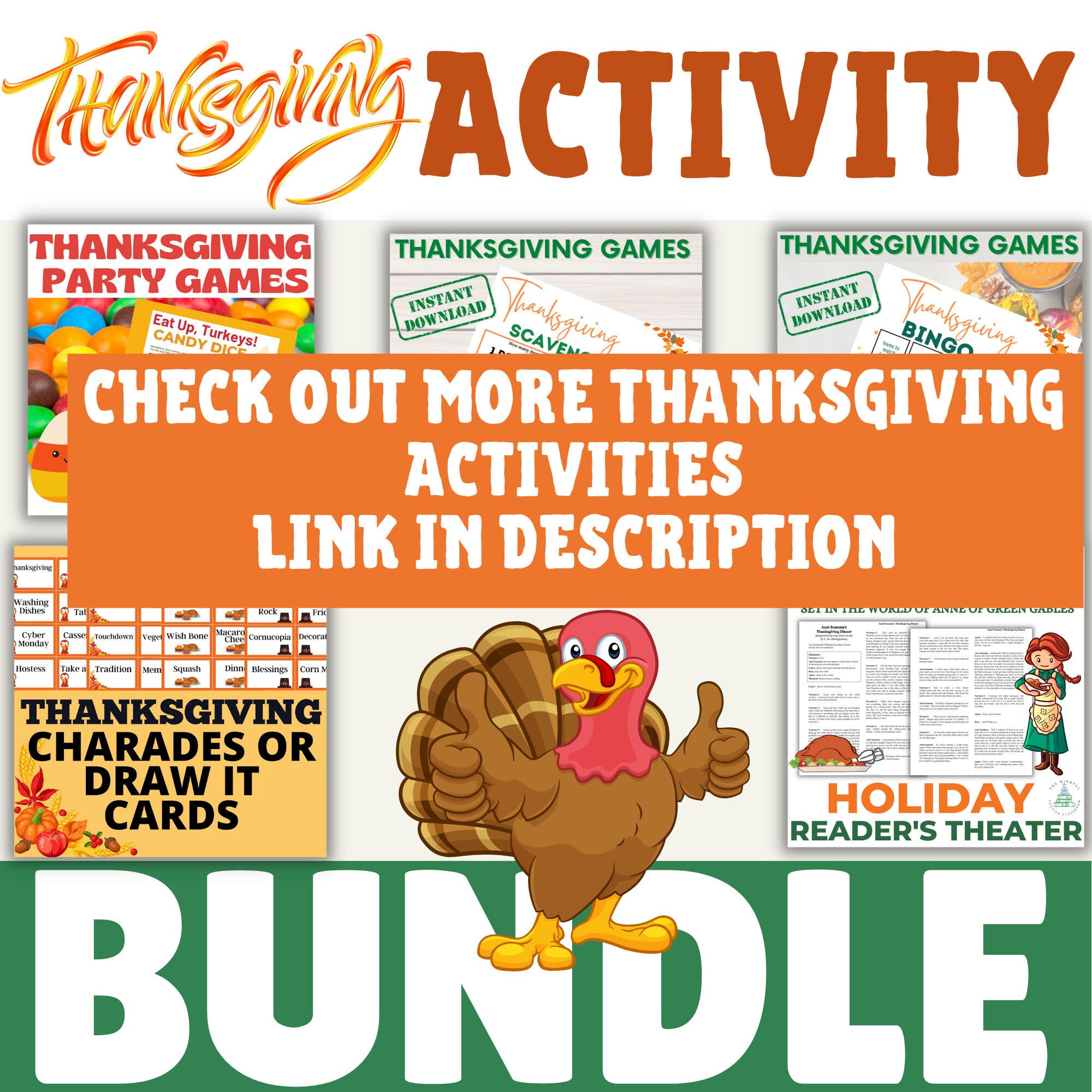 Thanksgiving and Friendsgiving Game Bundle Family Game Night - Etsy
