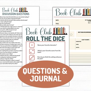 Book Club Planner Bundle, Printable Instant Download, Book Lover Gift ...