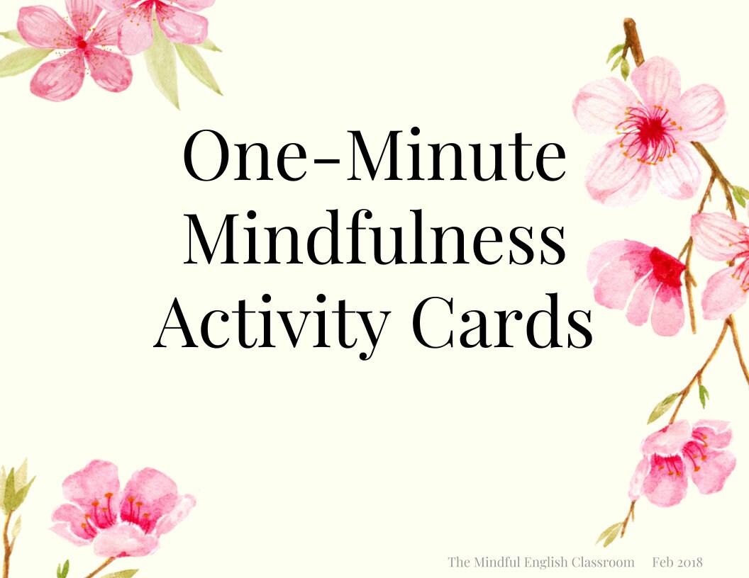 One Minute Mindfulness Task/activity Cards Cherry Blossom - Etsy