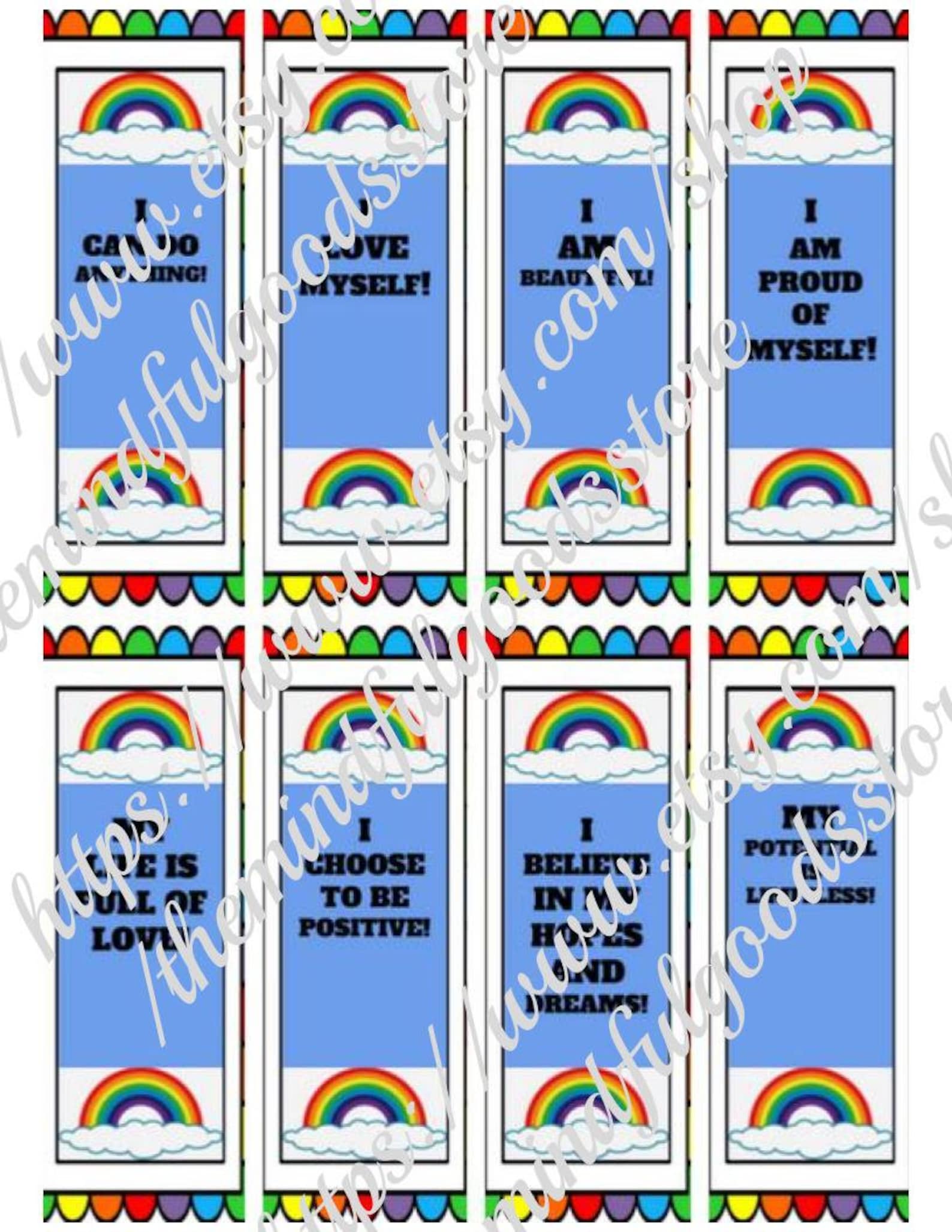 Positive Affirmation Bookmarks. Teacher Resource. Home School. Scouts ...