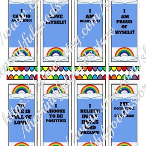Positive Affirmation Bookmarks. Teacher Resource. Home School. Scouts ...