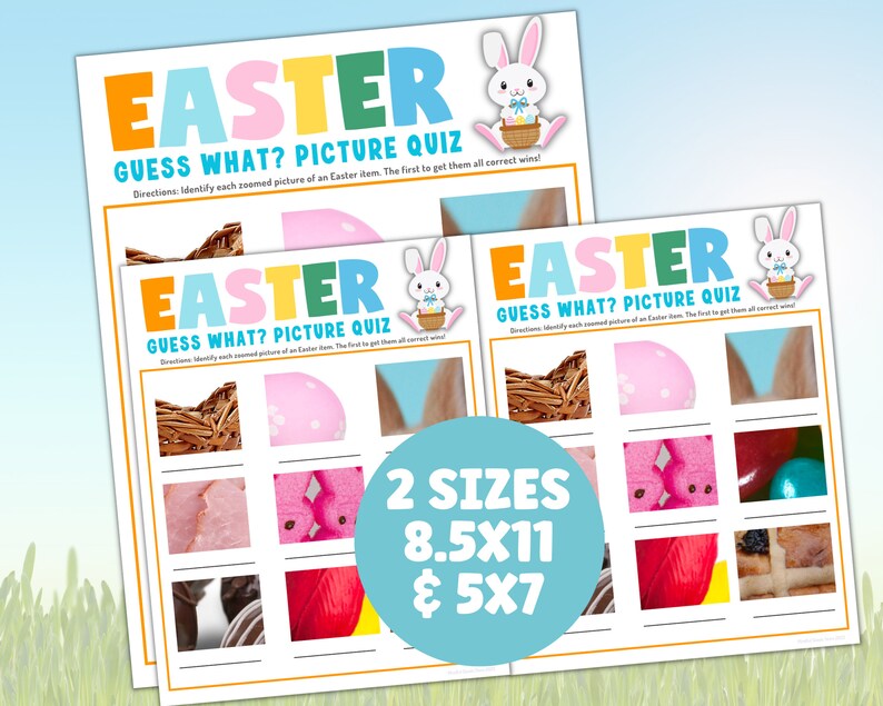 Easter Games, Guess What Picture Game, Easter Activities, Instant ...