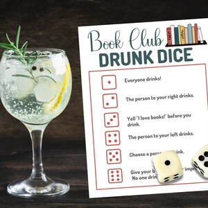 Book Club Roll the Dice Game: Discussion Questions (digital Download ...
