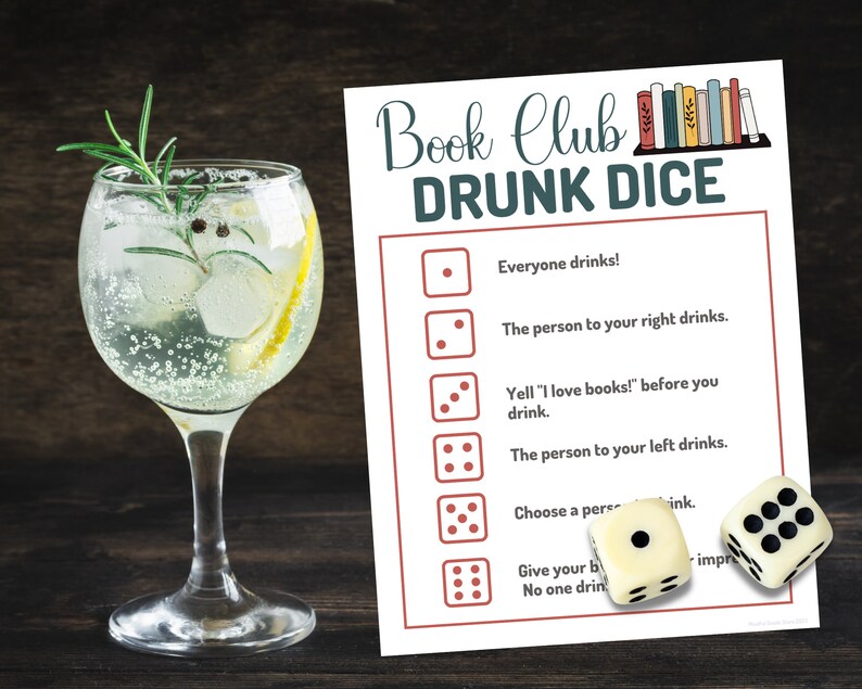 Book Club Roll the Dice Game: Discussion Questions (digital Download ...