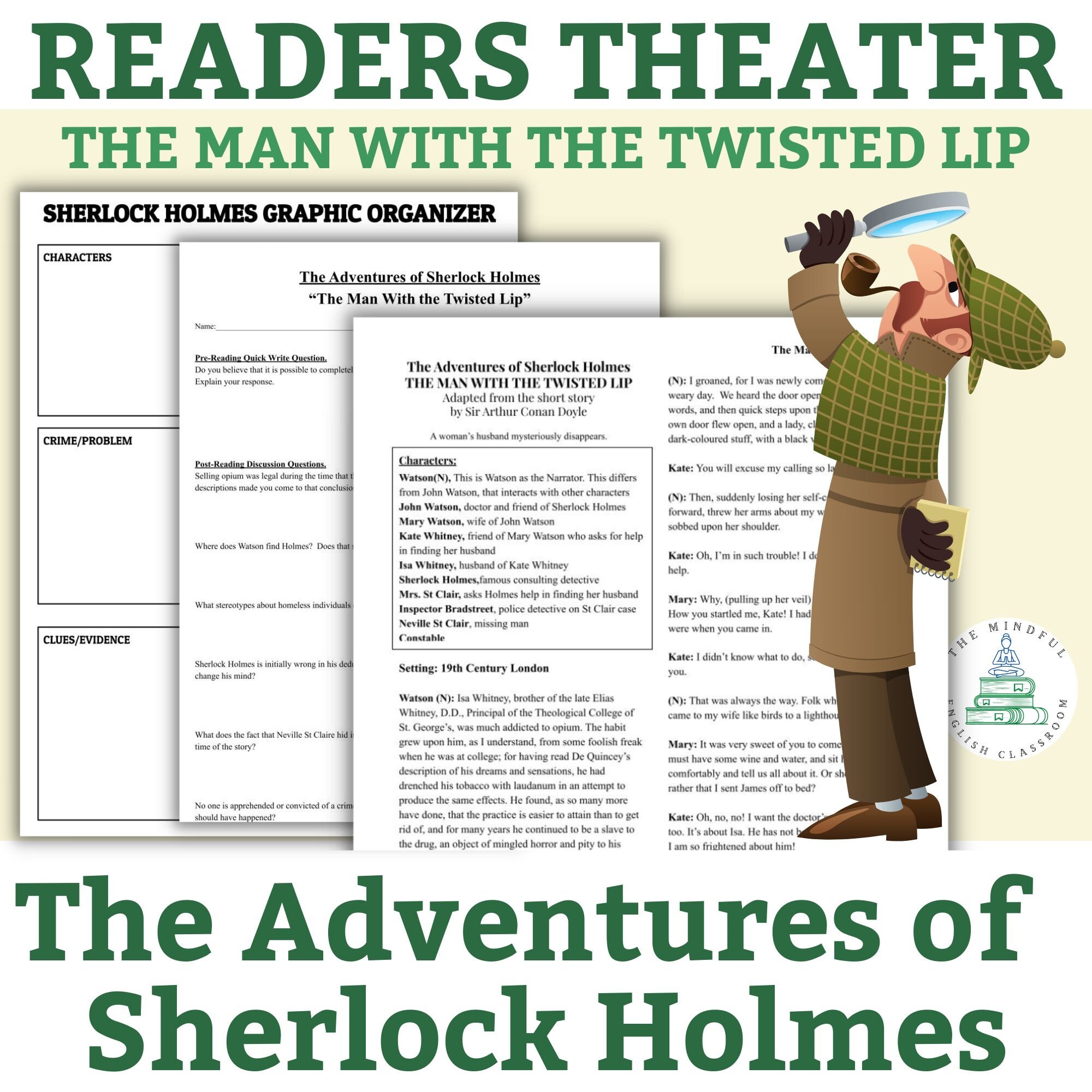 Sherlock Holmes Readers Theater Script: the Man With the Twisted Lip ...