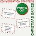 Christmas Conversation Starters | Ice Breaker | Christmas Party Games ...