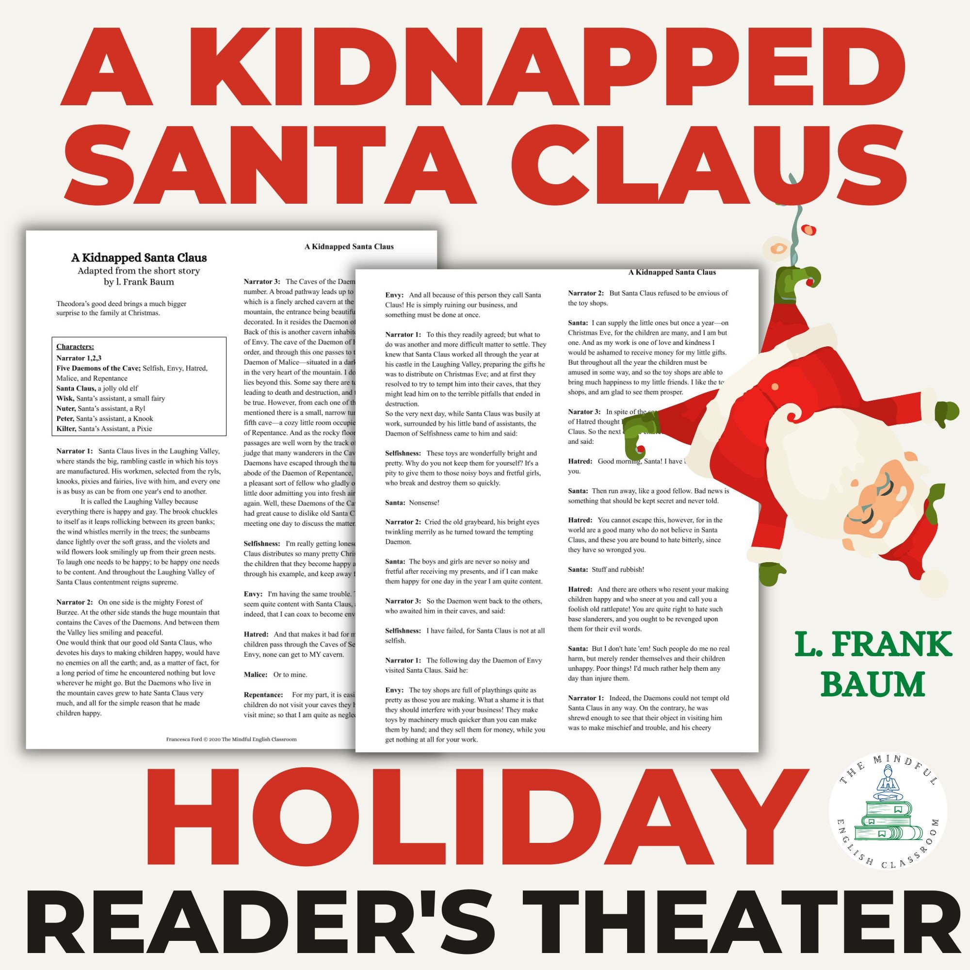 Christmas Play Script | A Kidnapped Santa Claus | Holiday Theater | All ...