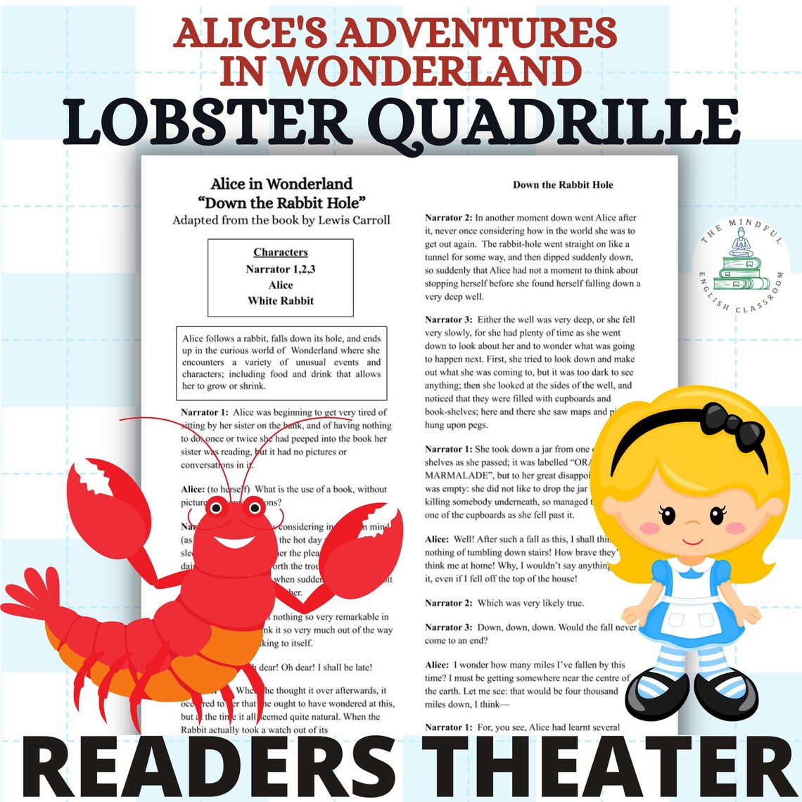 Alice in Wonderland, Readers Theater Script, Educational Resource ...
