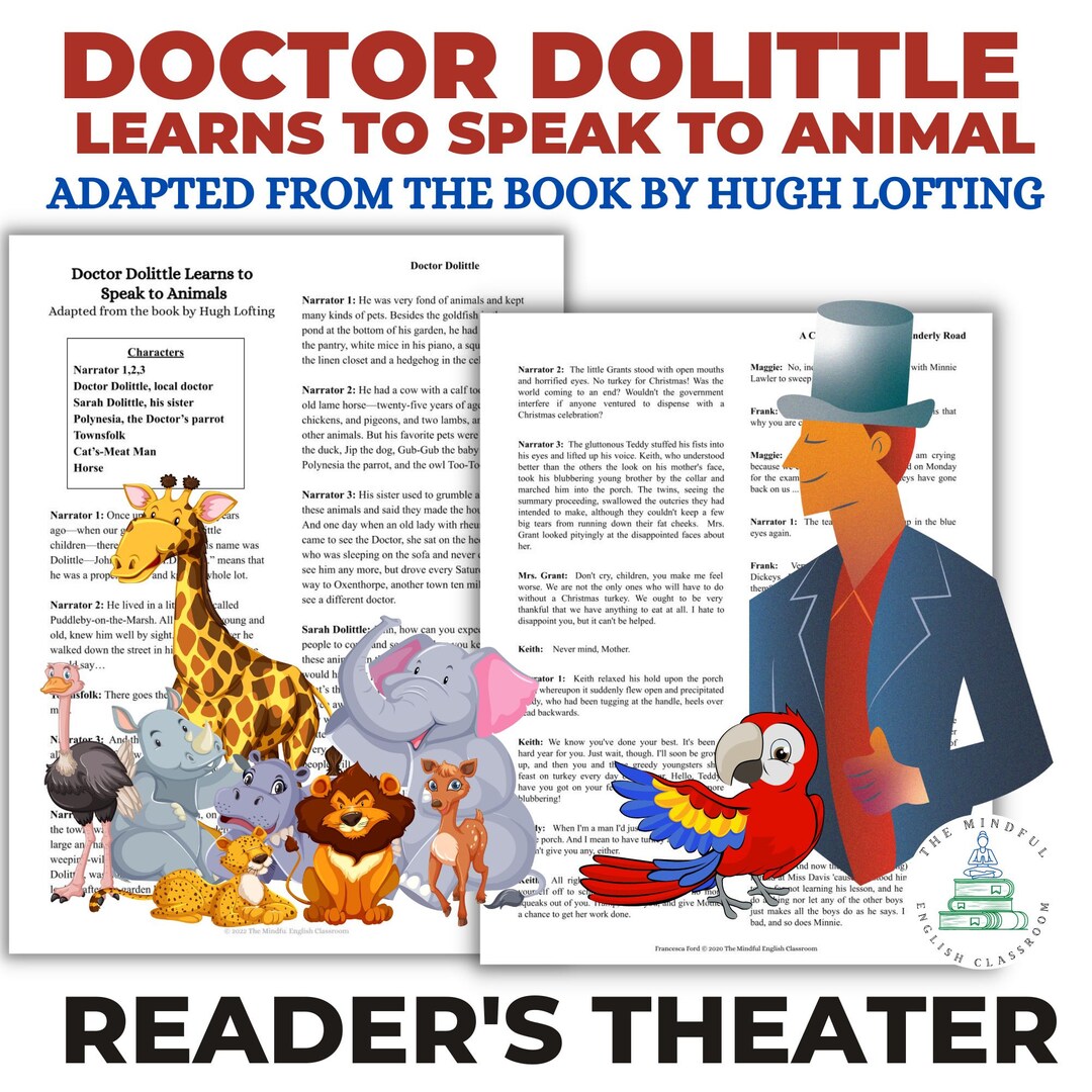 Doctor Dolittle, Readers Theater Script, Educational Resource ...