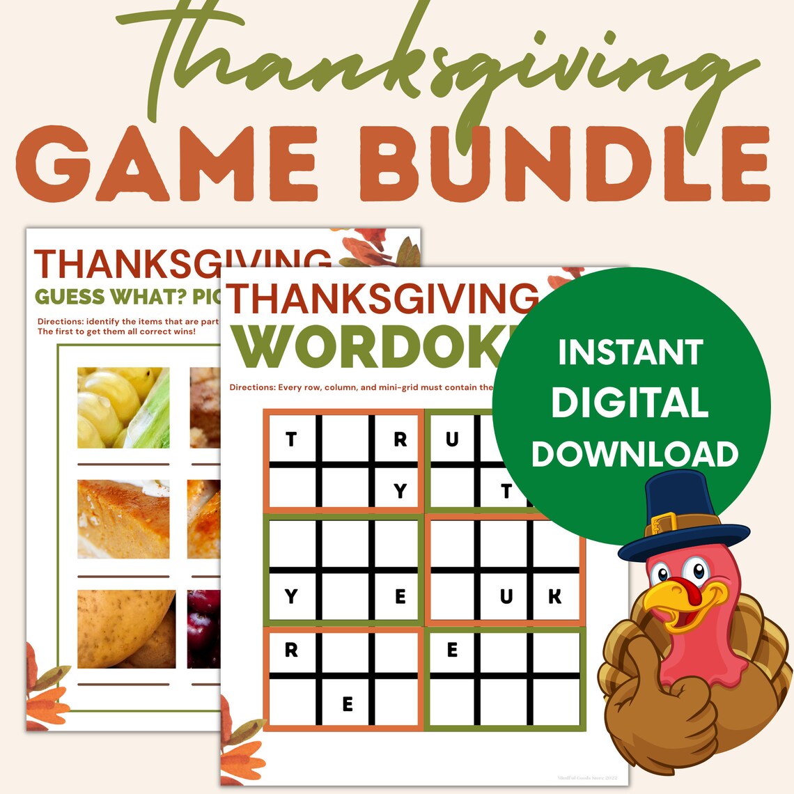 Thanksgiving and Friendsgiving Game Bundle Family Game Night - Etsy