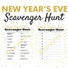 New Year's Eve Scavenger Hunts | Instant Digital Download | Printable ...