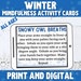 Winter Mindfulness Cards, Printable Activities for All Ages, Gratitude ...