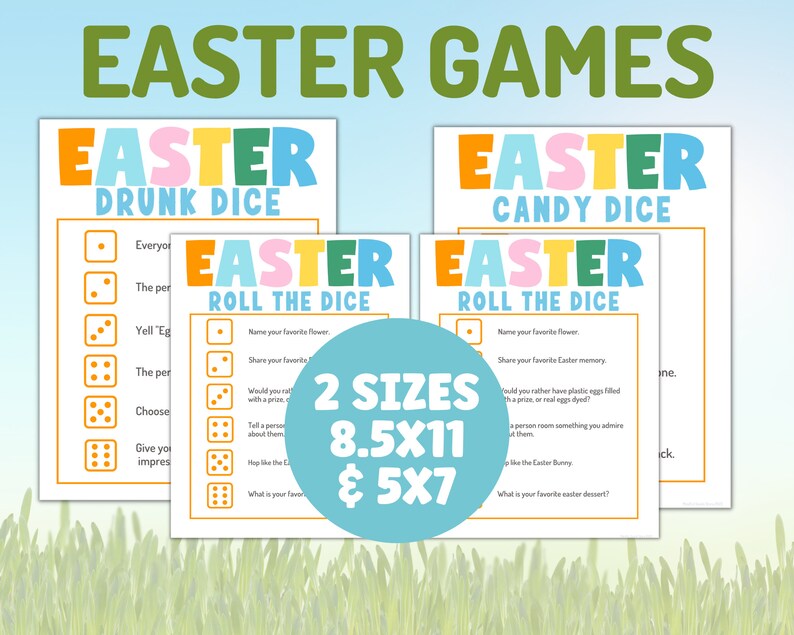 Easter Games, Roll the Dice Icebreaker, Easter Activities, Instant ...