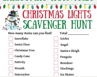Winter Scavenger Hunt, Printable Winter Games, Wintertime Activities ...