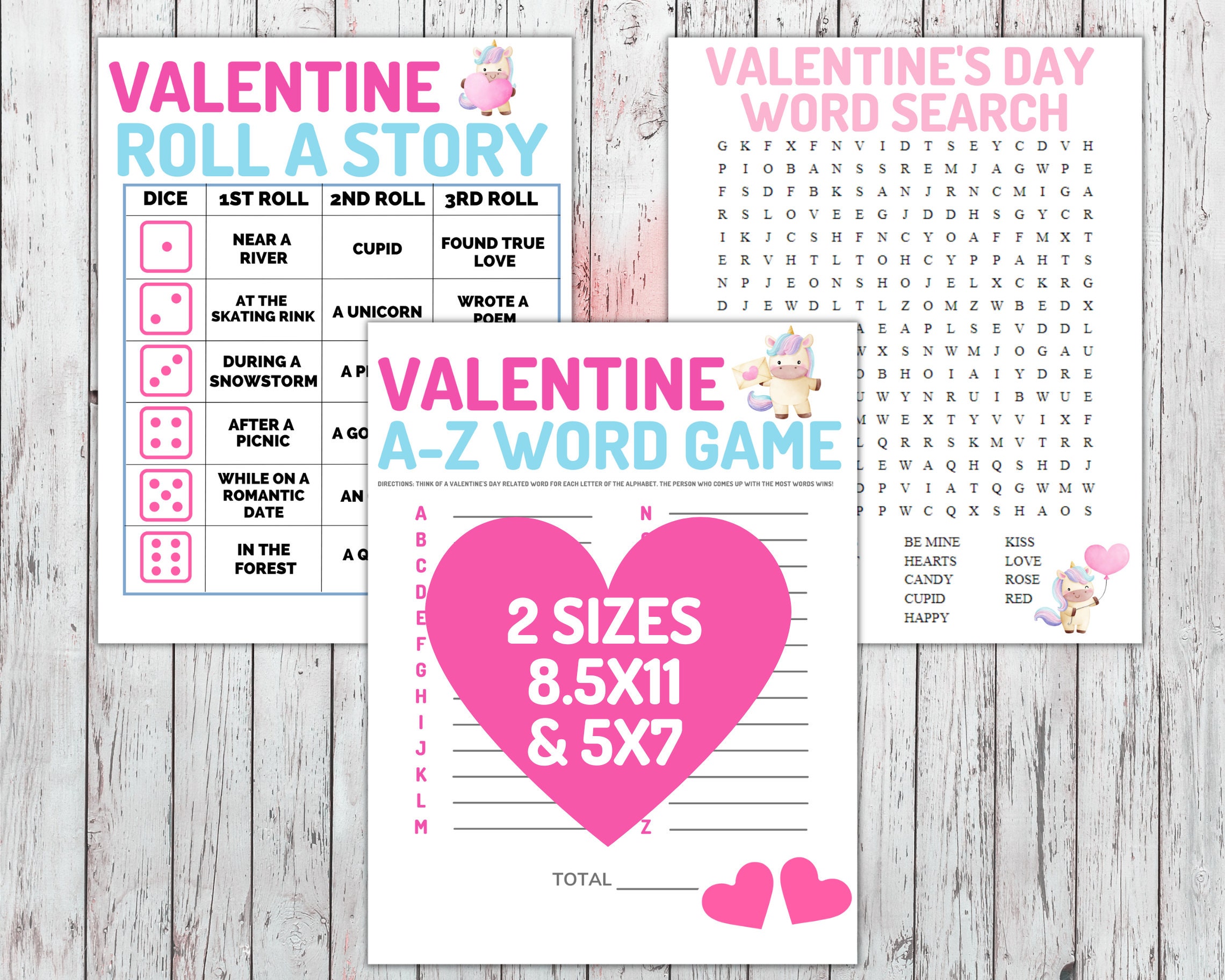 Valentine's Day Party Games, Printable Instant Download, Family Games ...