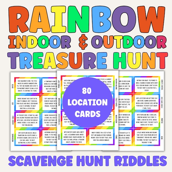 Rainbow Scavenger Hunt - Etsy