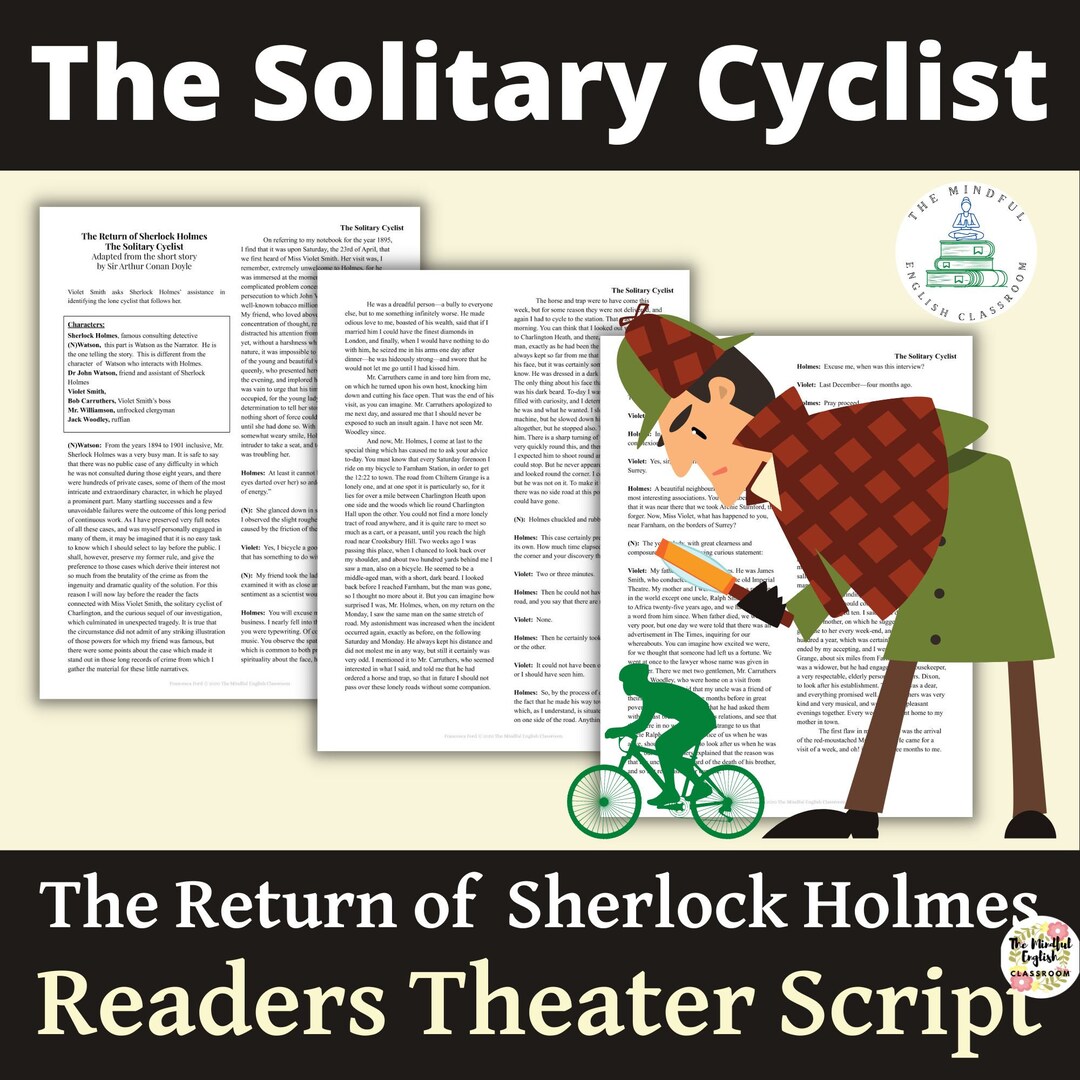 Sherlock Holmes Readers Theater Script: the Solitary Cyclist (digital ...