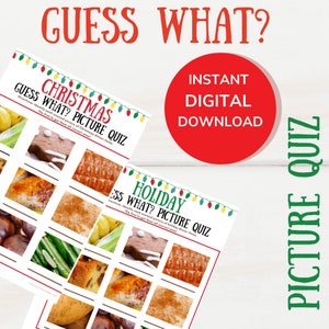 Christmas and Holiday Guess What? Game | Picture Quiz | Family Game ...