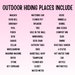 Pink Treasure Hunt, Scavenger Hunt Cards, Indoor, Outdoor, Baby Shower ...