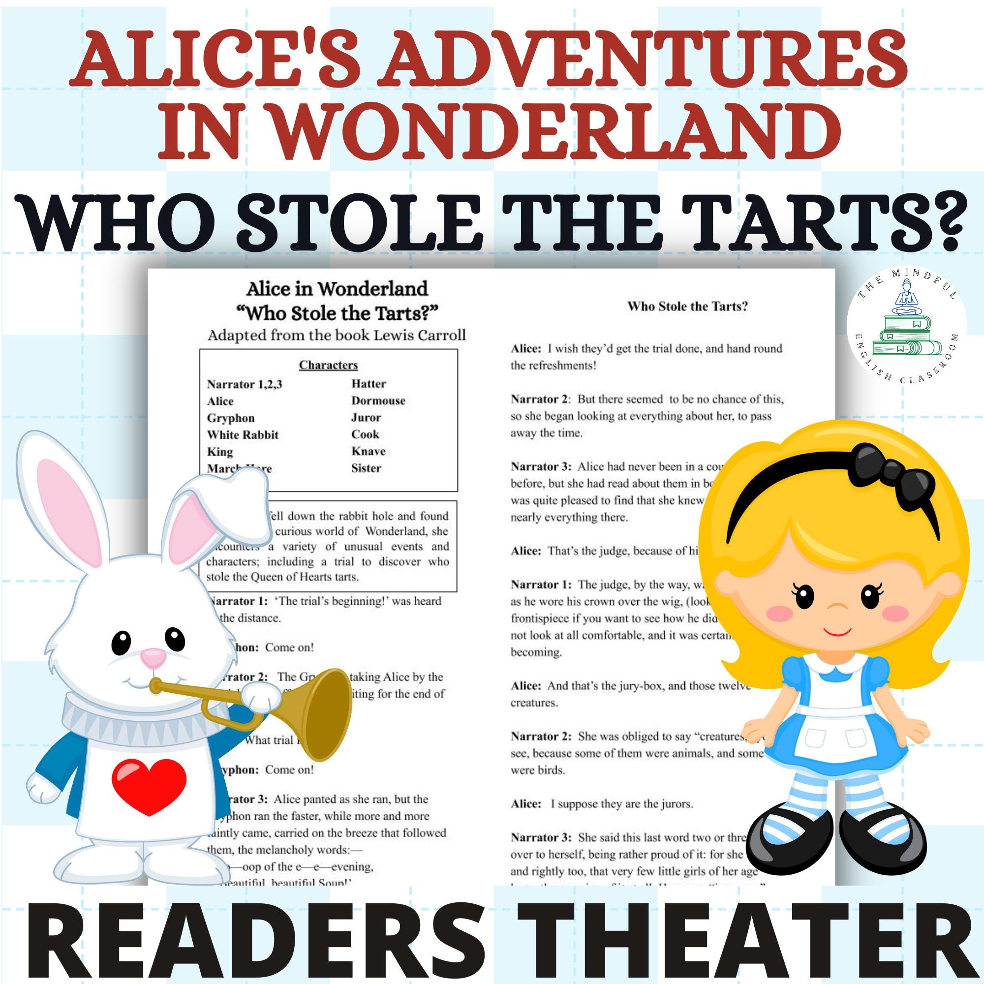 Alice in Wonderland, Readers Theater Script, Educational Resource ...
