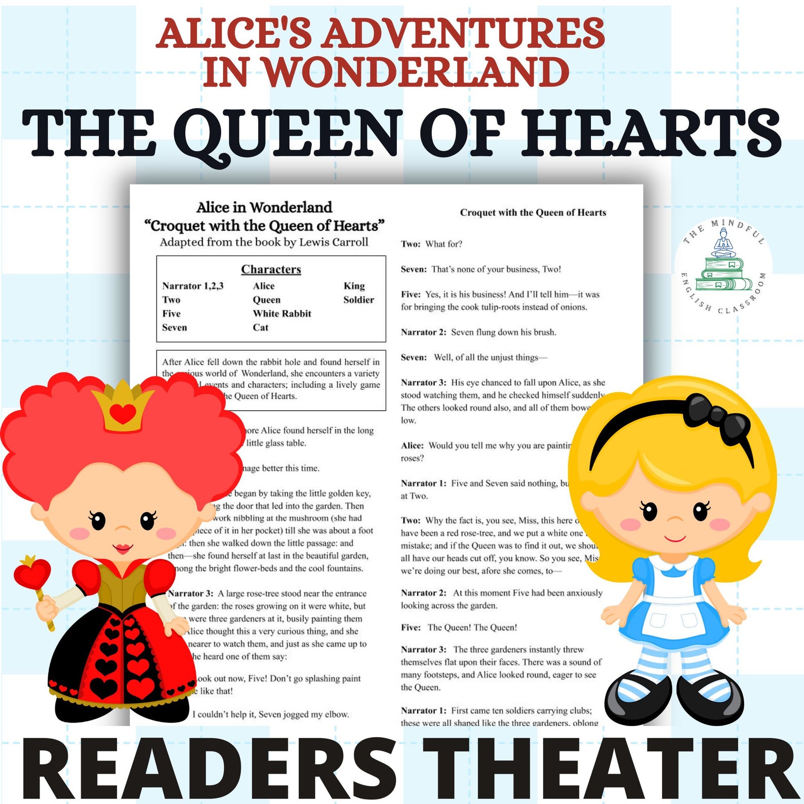 Alice in Wonderland Readers Theater Script: Croquet With the Queen (PDF ...