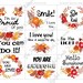 Fall Positive Affirmation Cards: Lunch Box Notes (digital Download) - Etsy