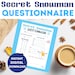 Secret Snowman Questionnaire | Christmas Gift Exchange Game (instant ...