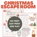 Christmas Escape Room Game | Family Game Night | Printable Party Game ...