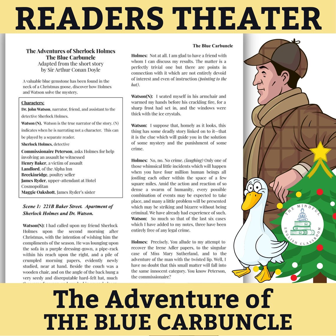 Sherlock Holmes Readers Theater Script: the Blue Carbuncle (digital ...