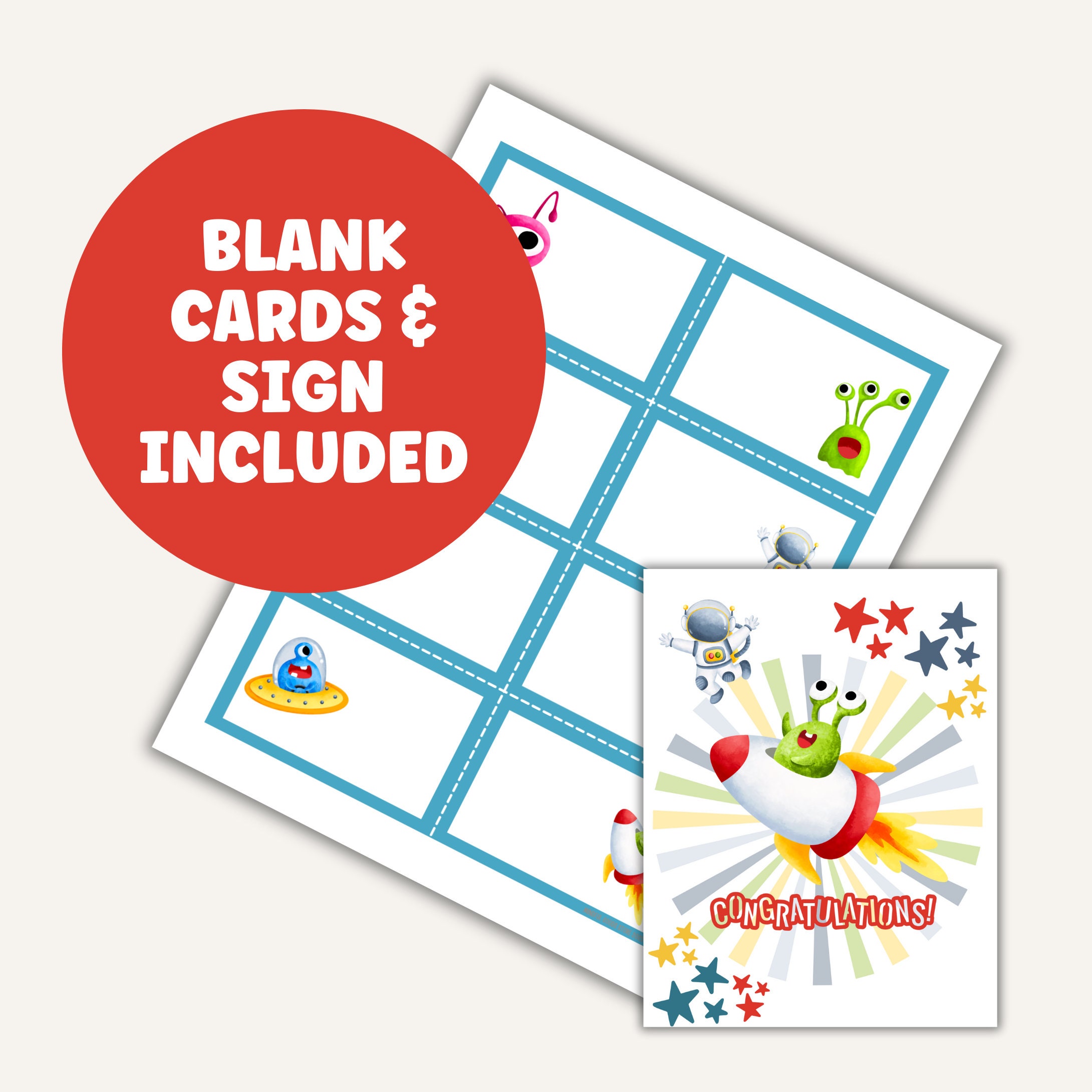 Outer Space Treasure Hunt, Scavenger Hunt Cards, Outdoor, Party Games ...