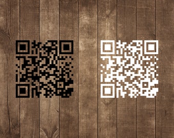 Qr code sticker | Etsy