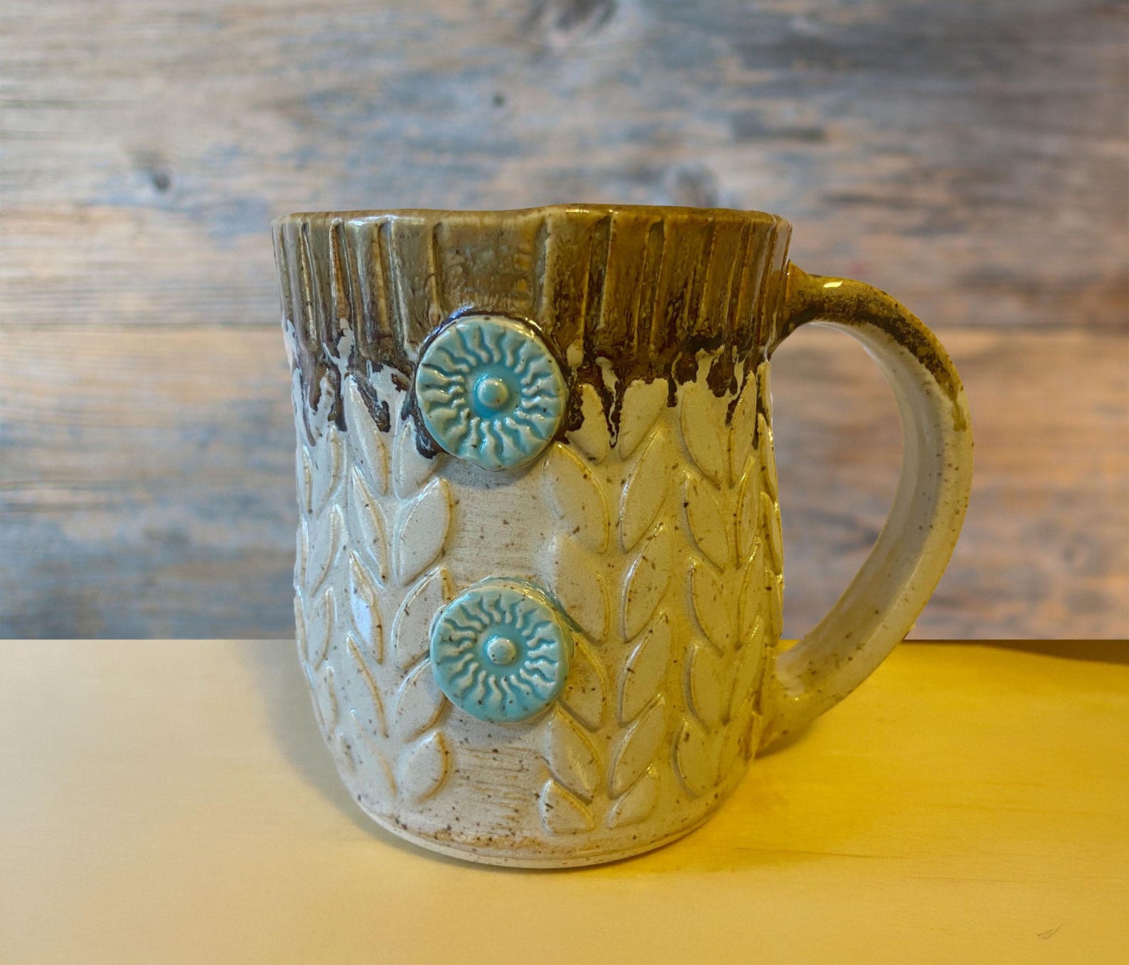 Sweater Texture Mug, Handmade Artisan Coffee & Tea Mug - Etsy