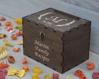Wedding Recipe Box | Etsy
