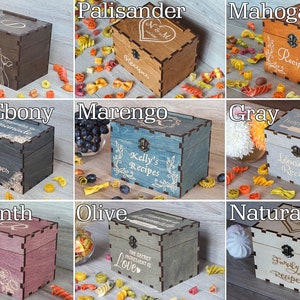 Wedding Guest Box With 6 Dividers, Personalized Engraved Wood Box ...