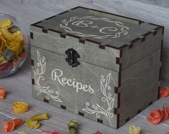 Wedding Recipe Box - Etsy