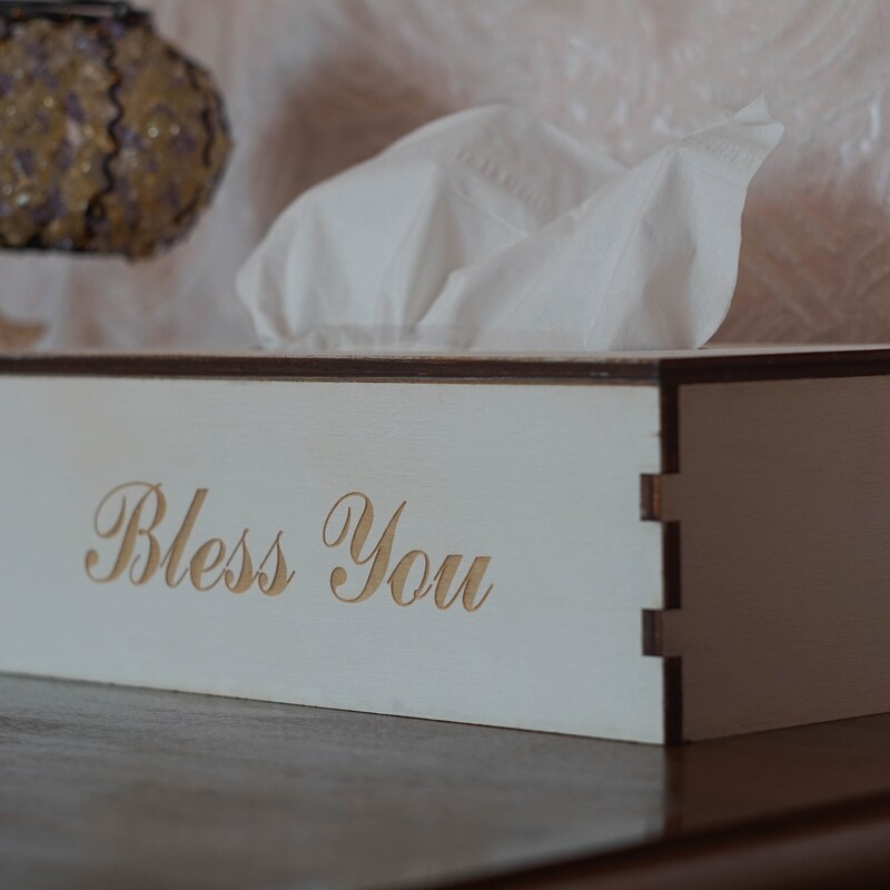 Bless You Tissue Box - Etsy