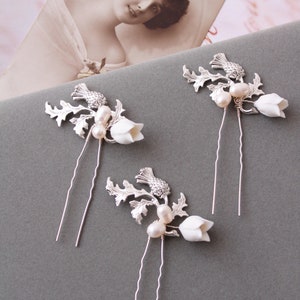 Scottish Thistle Bridal Hair Pin Set Wedding Hair Pins Bridal Hair ...